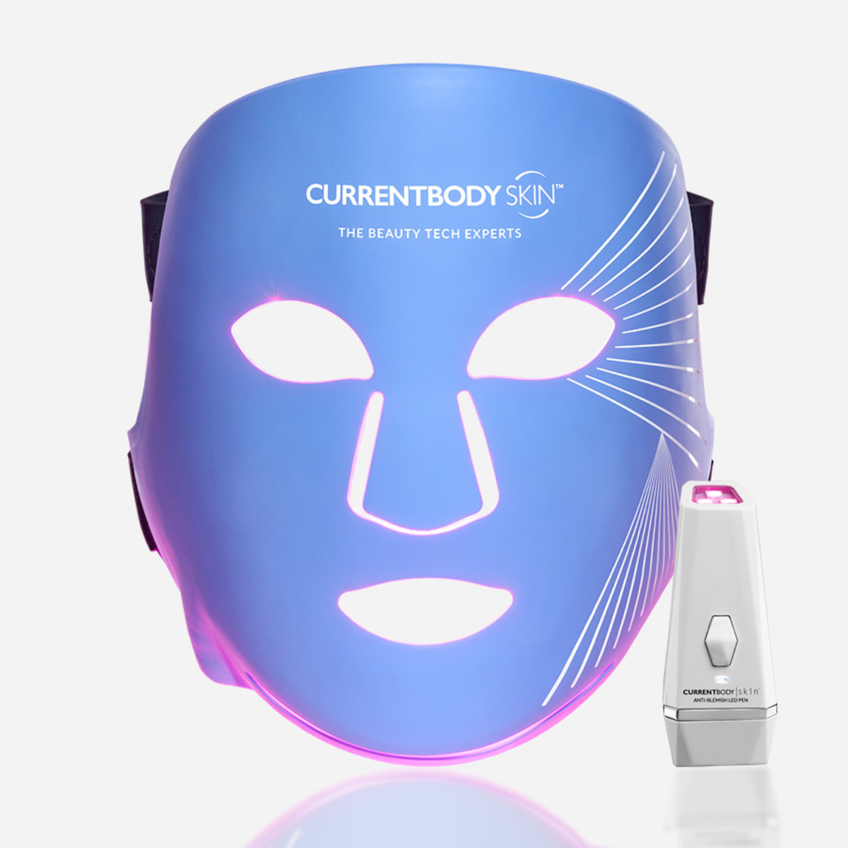 CurrentBody Skin LED lichttherapie masker tegen puistjes & vlekken Set